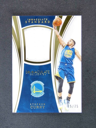 2015-16 Panini Immaculate Stephen Curry Standard Patch /75 | eBay