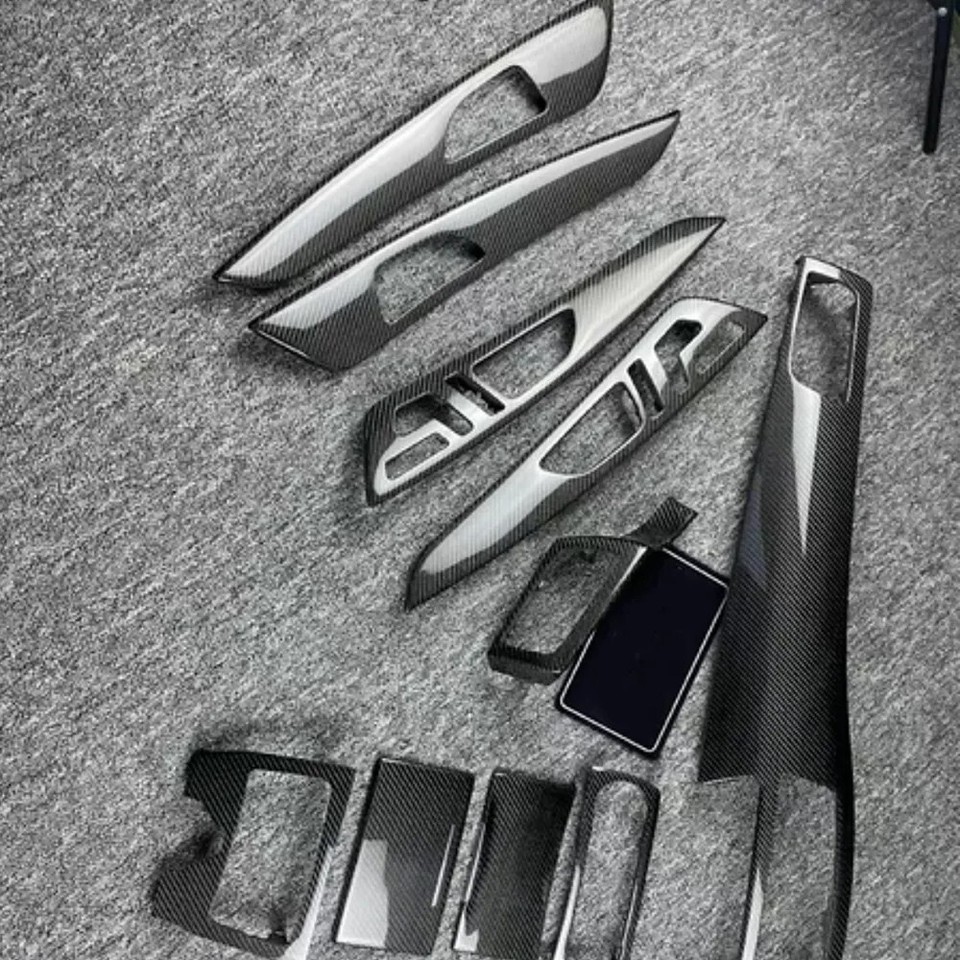 Passend für Mercedes-Benz Cls W218 echt Carbon Interior Leisten Schwarz ...