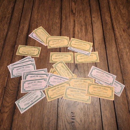 Hambleton Treasure Chest Vtg. Coupons Customers Profit Sharing Coupon ...