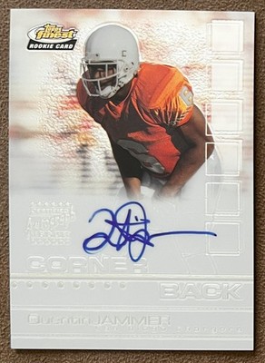 2002 Topps Finest Rookie Autograph /1200 Quentin Jammer #127 Chargers ...
