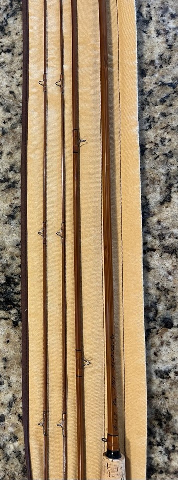 Heddon Deluxe #35 Bamboo Fly Rod 8’6 3pc 1 3/4F Vintage Bamboo Rod | eBay