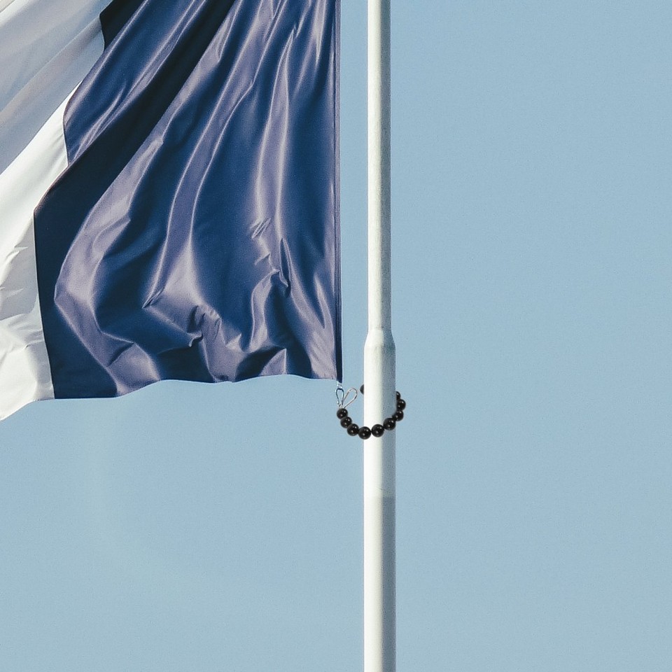 2 Pack Flag Pole Retainer Ring Bead Chain Flagpole Fixing Rope Father ...