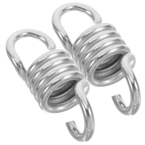 2 Pcs Stainless Steel Hammock Spring Extension Swing Chair Hanging Bungee | eBay