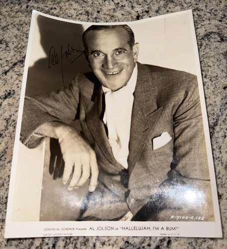 Vintage Signed Autograph Photo - Vaudevillian - Al Jolson | eBay