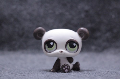 Authentic Littlest Pet Shop LPS White Black Brown Panda Bear #176 | eBay