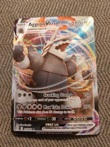 Aggron VMAX 097/172 - Brilliant Stars 2022- Pokemon Card TCG - NM | eBay
