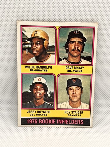 1976 Topps Baseball - No 592 Rookie Infielders - Willie Randolph, Jerry ...