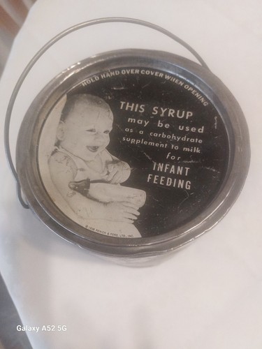 Vintage 1938 5LB PENICK SYRUP TIN CAN W/LID LABEL. SUPPLEMENT FOR ...