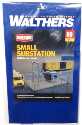 HO Scale Walthers Cornerstone 933-4175 Small Electrical Substation Kit ...