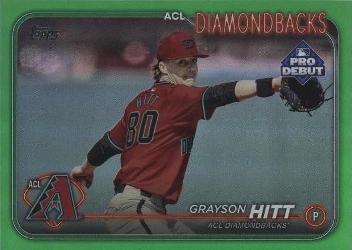 2024 Topps Pro Debut - Grayson Hitt #PD-20 Green Foil /99 (RC) for sale ...