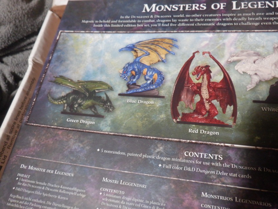 D&D DRAGON COLLECTOR'S SET DUNGEONS & DRAGONS MINIATURES FIGURINES ...