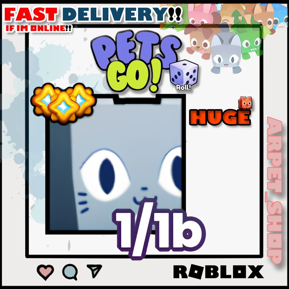 PETS GO - ROBLOX - PETS | HUGE | GEMS | ROBLOX PETS GO/PETS RNG | eBay
