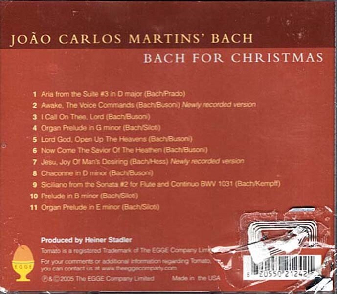 Bach for Christmas ~ Johann Sebastian Bach ~ Christmas ~ CD ~ New | eBay