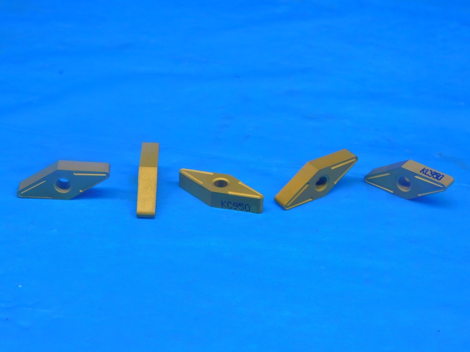 5PCS NEW KENNAMETAL VNMG 333 KC950 TiN COATED CARBIDE INSERTS USA MADE ...