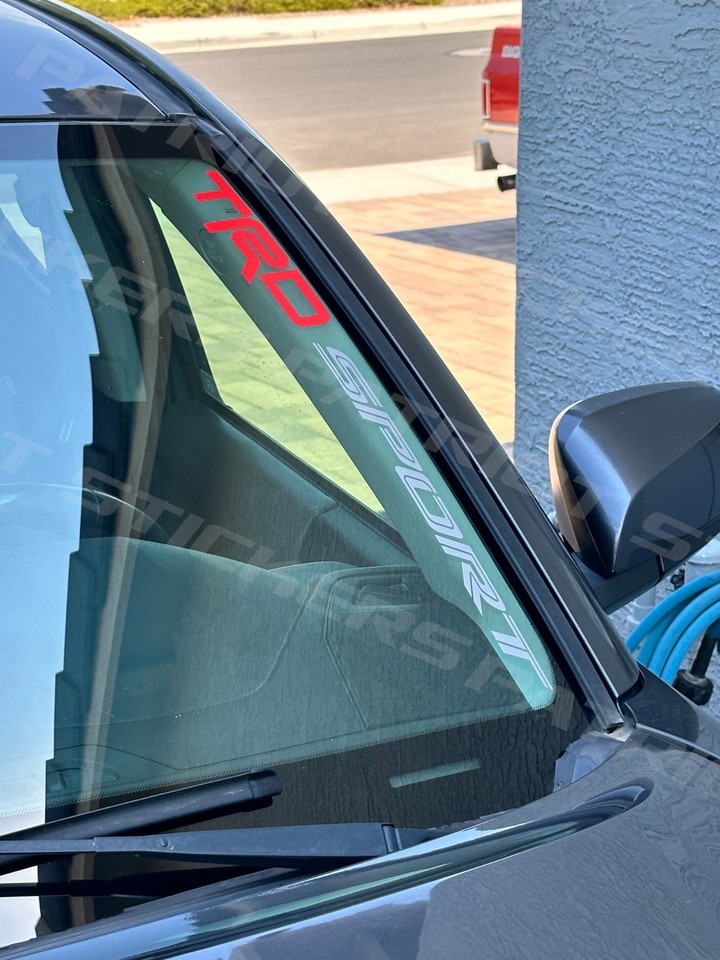 22" TRD SPORT Windshield Sticker Decal, Fits Toyota Tacoma, 4Runner, FJ ...