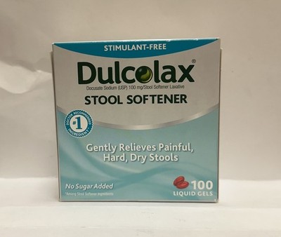 Dulcolax Stool Softener No Sugar Added 100 Liquid Gels Exp:10/25 | eBay