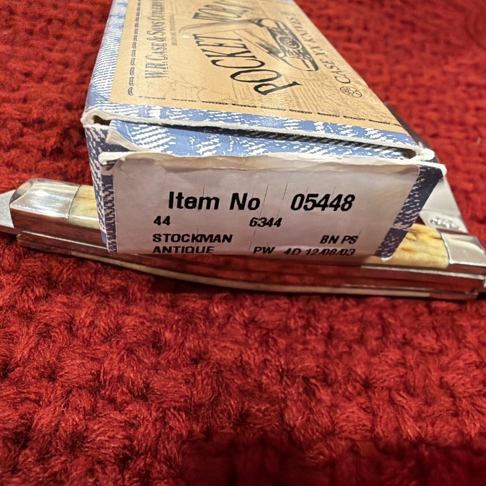 Case Stockman Antique 6344 SS 2 Dot 05448 Knife 3 Blade | eBay