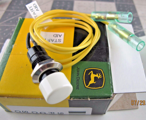 White Momentary Push Button Switch Ether Starting Aid John Deere [Z4S5 ...