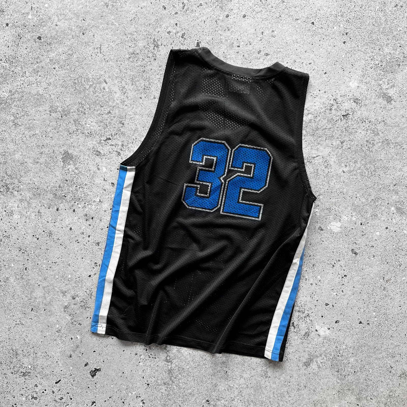 Reebok Mens Vintage Shaq O’Neal 32 Black Blue Jersey Tank Top NBA Size ...
