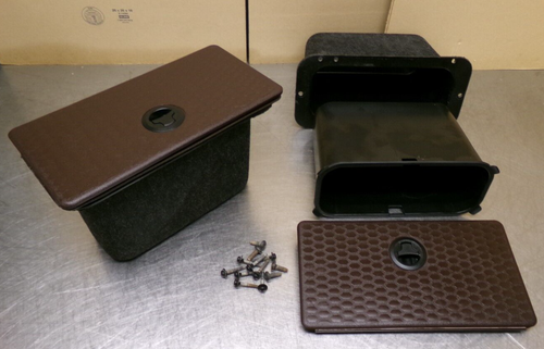 13-18 19-24 Dodge Ram Rear Floor Storage Bin Compartment Set Pair Brown ...