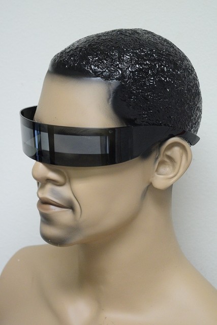 Retro Techno Futuristic Rave Space Robot Visor Shield Style Mirror Sun ...