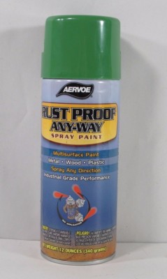 Rust Proof Any-Way Spray Paint- John Deere Green Aervoe 157 12oz Can | eBay