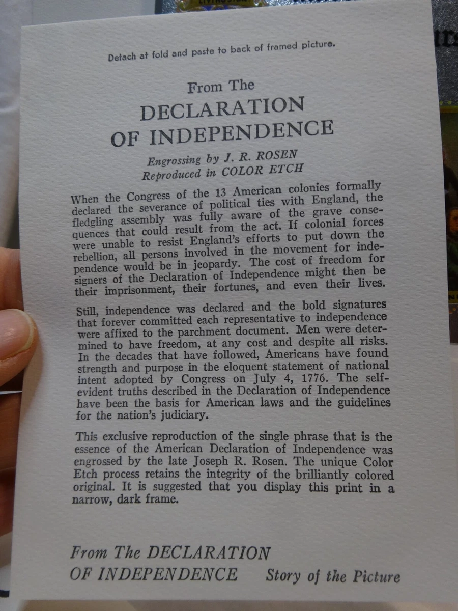 Declaration Of Independence Typed