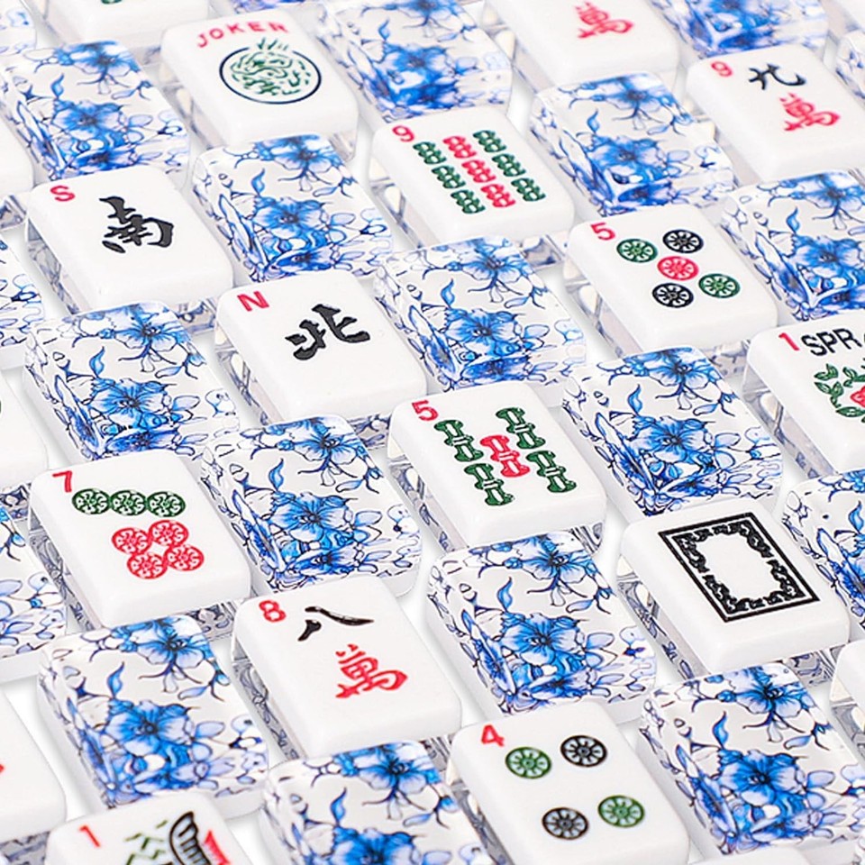 Set of American Mahjong Tiles, 166 Quality Acrylic Mahjongg Tiles with ...