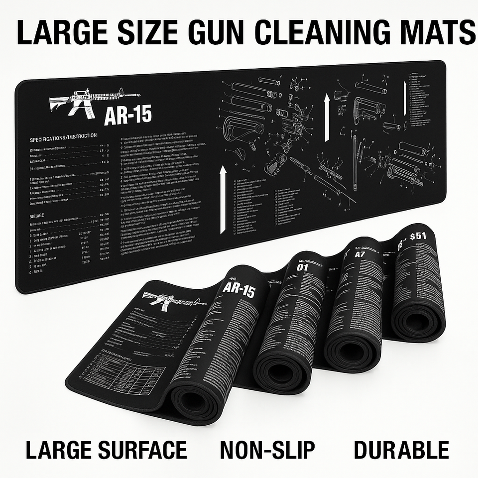 AR-15 Tactical Gun Cleaning Mat 12x36 – Heavy-Duty Non-Slip Armorer ...
