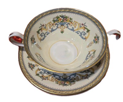 Vintage Aynsley Henley Cream Soup and Saucer Bone China Made in England ...