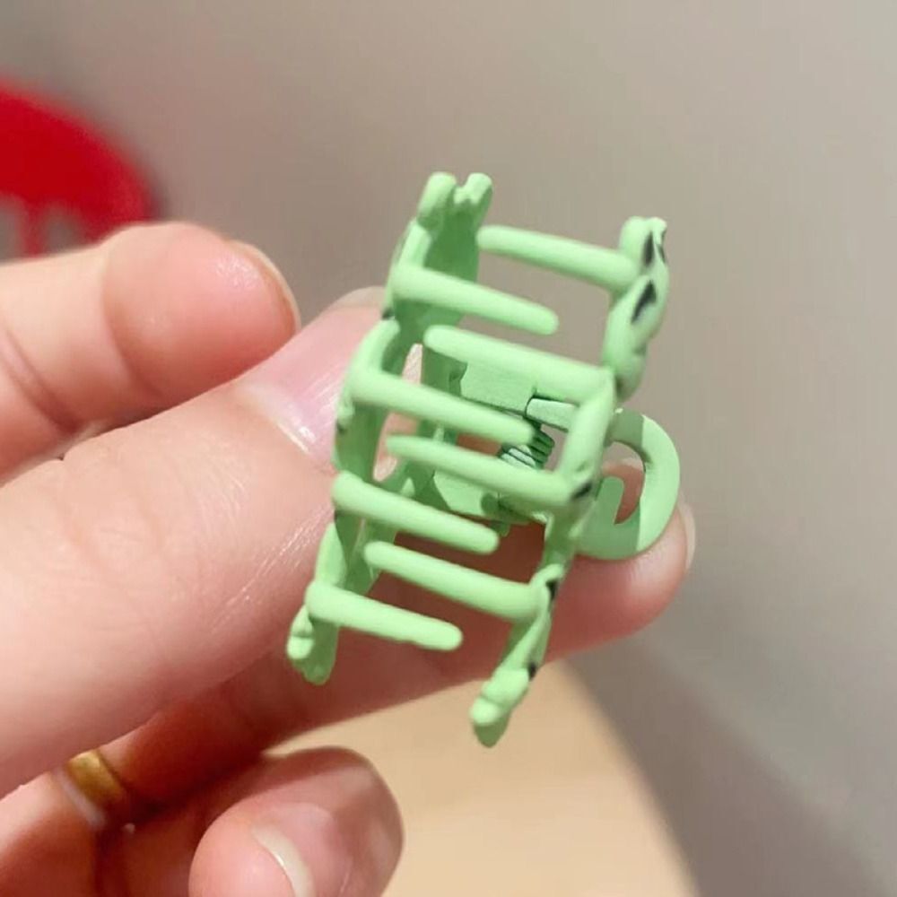 Alloy Frog Claw Clips Animal Metal Hair Clip Green Frog Hair claw Lady ...