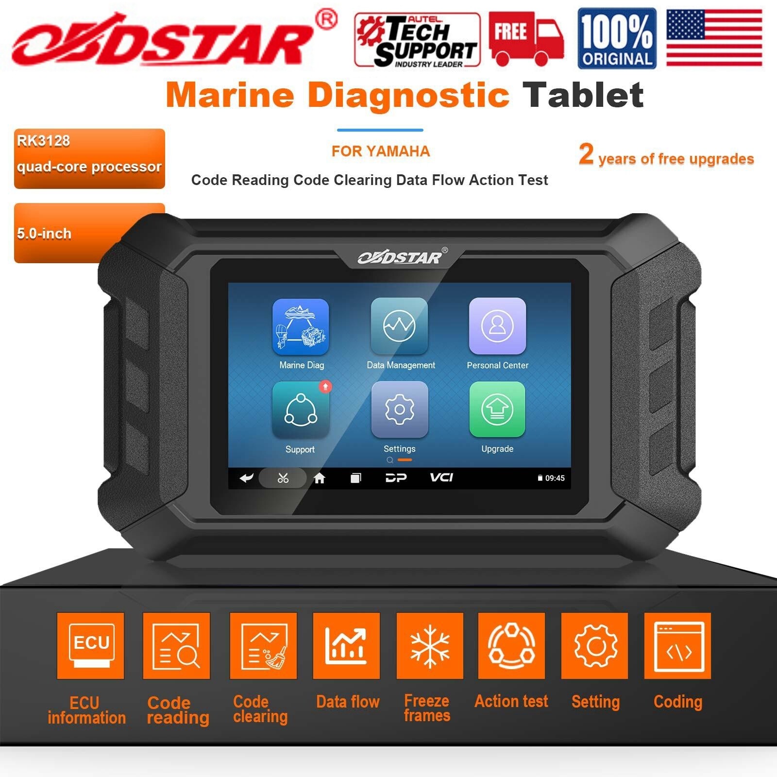OBDSTAR iScan YAMAHA Marine Diagnostic OBD2 Scan Code Reader Jet Ski ...