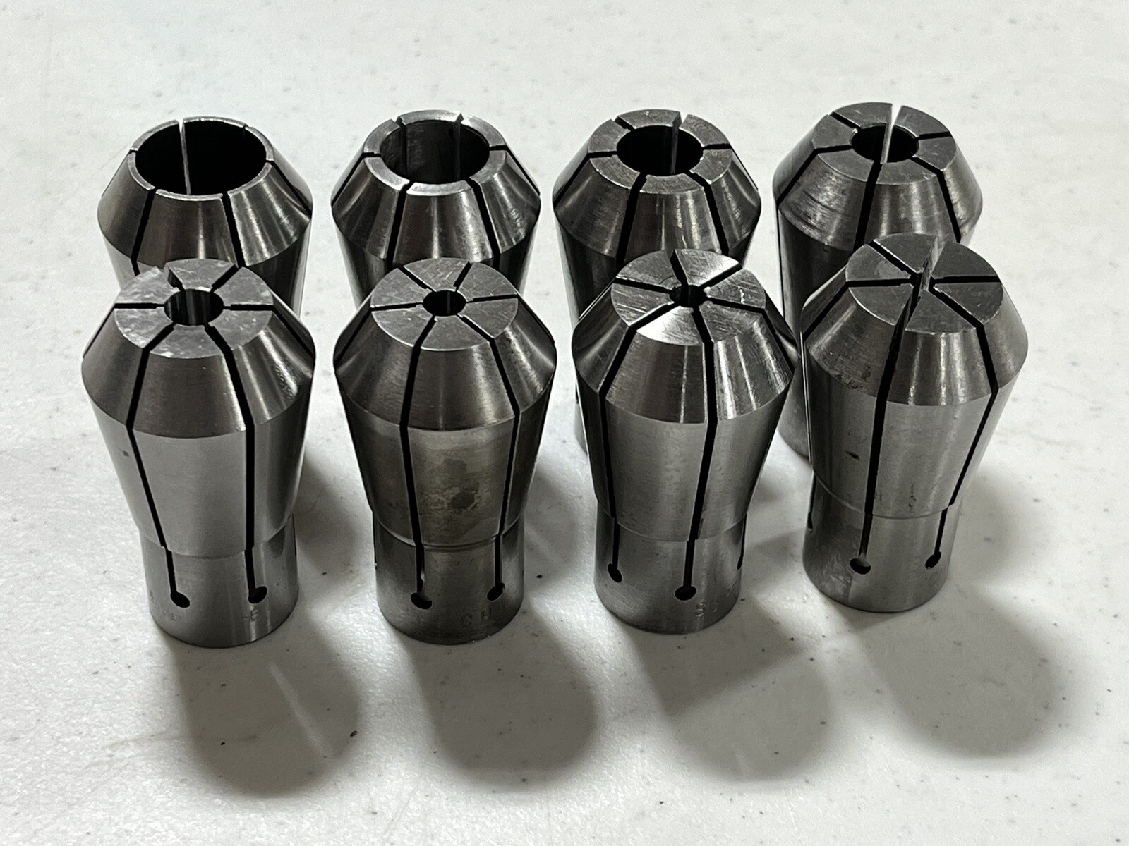Monoset Super Flex B Collets 8pc Chi-co Cincinnati Grinder Lathe 1/8-3/ ...