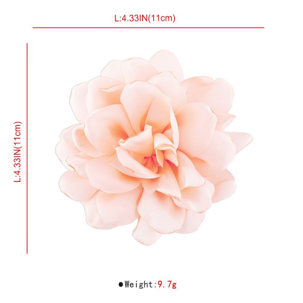 Vintage Fabric Rose Flower Pin-up Brooch Creative 3D Flower Hair Pin ...