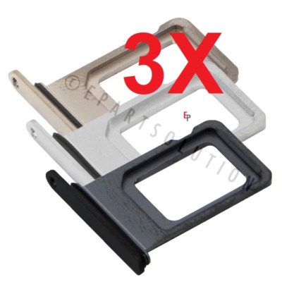 3X Apple iPhone SIM Tray Holder Slot SIM Card Tray With Waterproof Ring ...