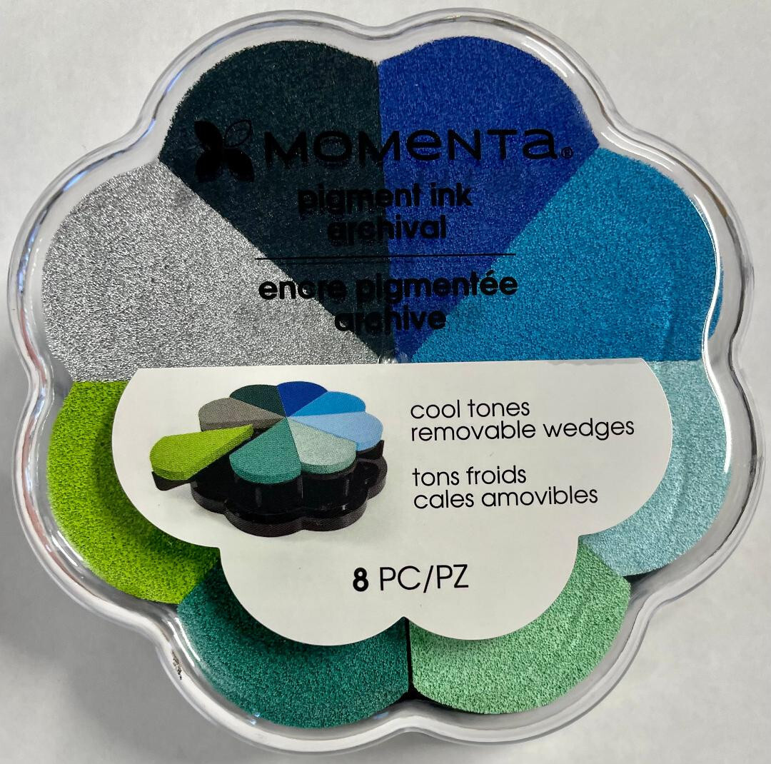 Momenta Removable Wedges Pigment Ink Pad - Cool Tones - Petal Points | eBay