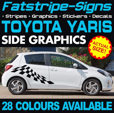 to fit TOYOTA YARIS GRAPHICS STICKERS STRIPES DECALS TRD XP10 XP90 ...