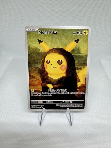 Mona Pika (Pikachu) Pokemon x Van Gogh Black Star Promo ACG Art Card ...
