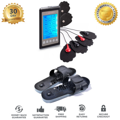 Tens Unit Muscle Stimulator Electro Pulse Therapy Full Body Pain Relief ...