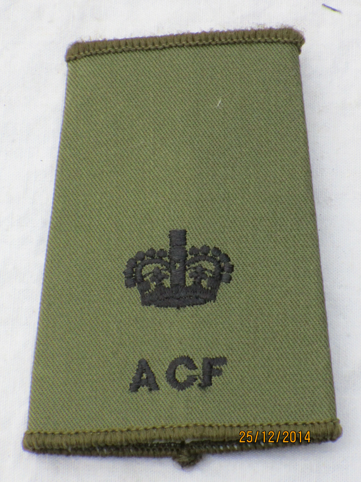Rank Loop : Major, Acf, Army Cadet Force, Black/Olive, Kein Pair | eBay