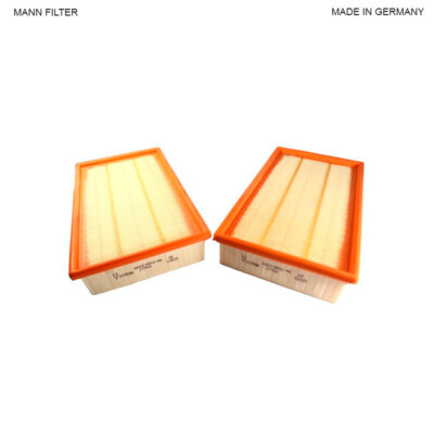 JAGUAR AIR FILTER SET x2 XF 09-18 XJ 10-19 C2Z15037 MANN FILTER | eBay