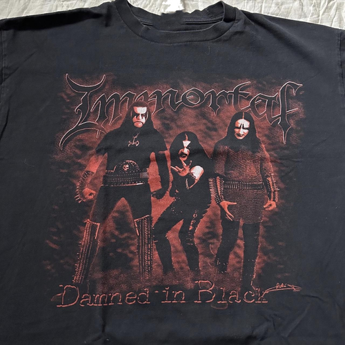 Immortal Band Gift For Family Black T-Shirt Cotton All Size | eBay