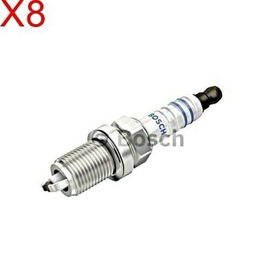 BOSCH Spark Plug 8x Fits AUDI BERTONE BMW CHERY CHEVROLET DACIA 87-15 ...