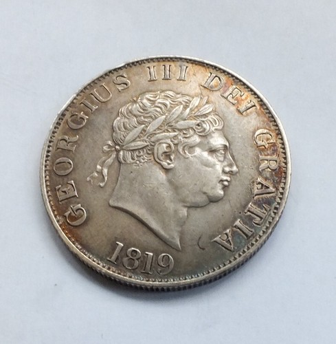 1819 George III Half Crown Coin Silver EF+ Blue toning | eBay UK