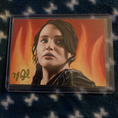 Jennifer Lawrence ACEO Sketch Card Artist Signed ++ | eBay