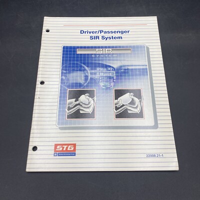 General Motors GM STG Driver & Passenger SIR System Service Training ...
