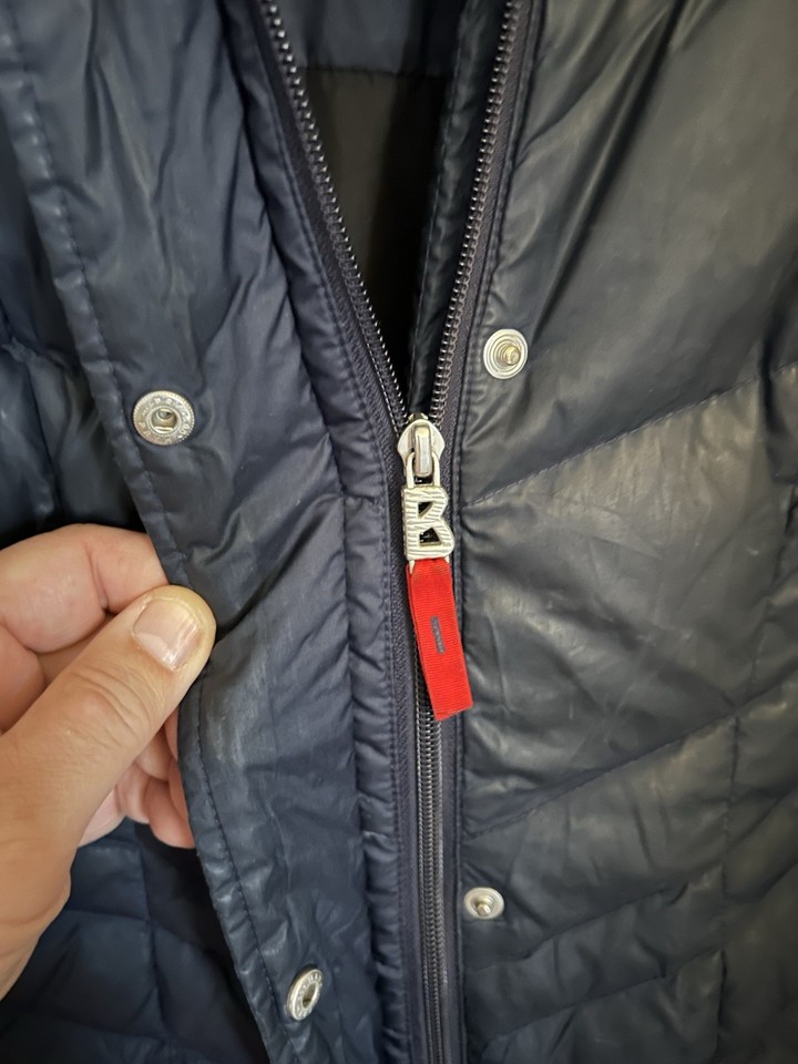 Bogner Woman’s Fire + Ice Puffer Coat Detachable Hood Navy blue Size 8 ...