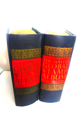 1953 & 1954 MASTER GLOBAL STAMP ALBUM Minkus Stamp Collection Lot of ...