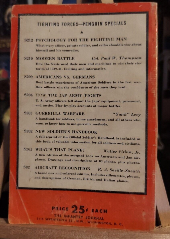 Vintage 1943 HITLER'S SECOND ARMY Infantry Journal - Penguin Books ...