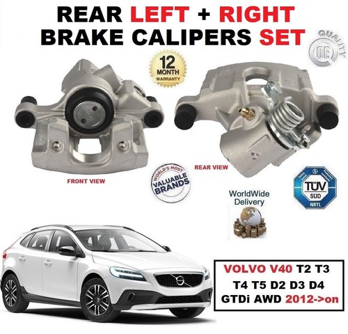 REAR LEFT RIGHT BRAKE CALIPER for VOLVO V40 T2 T3 T4 T5 D2 D3 D4 GTDi ...